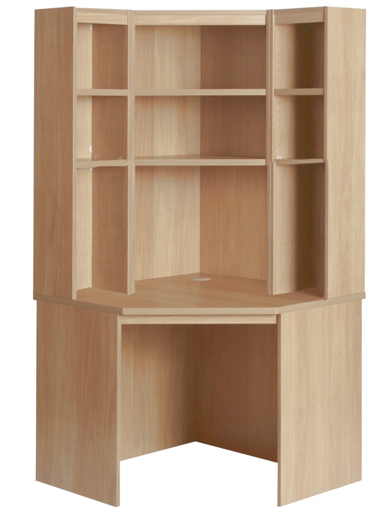 CORNER DESK WITH HUTCH SET | Margolis Office Interiors
